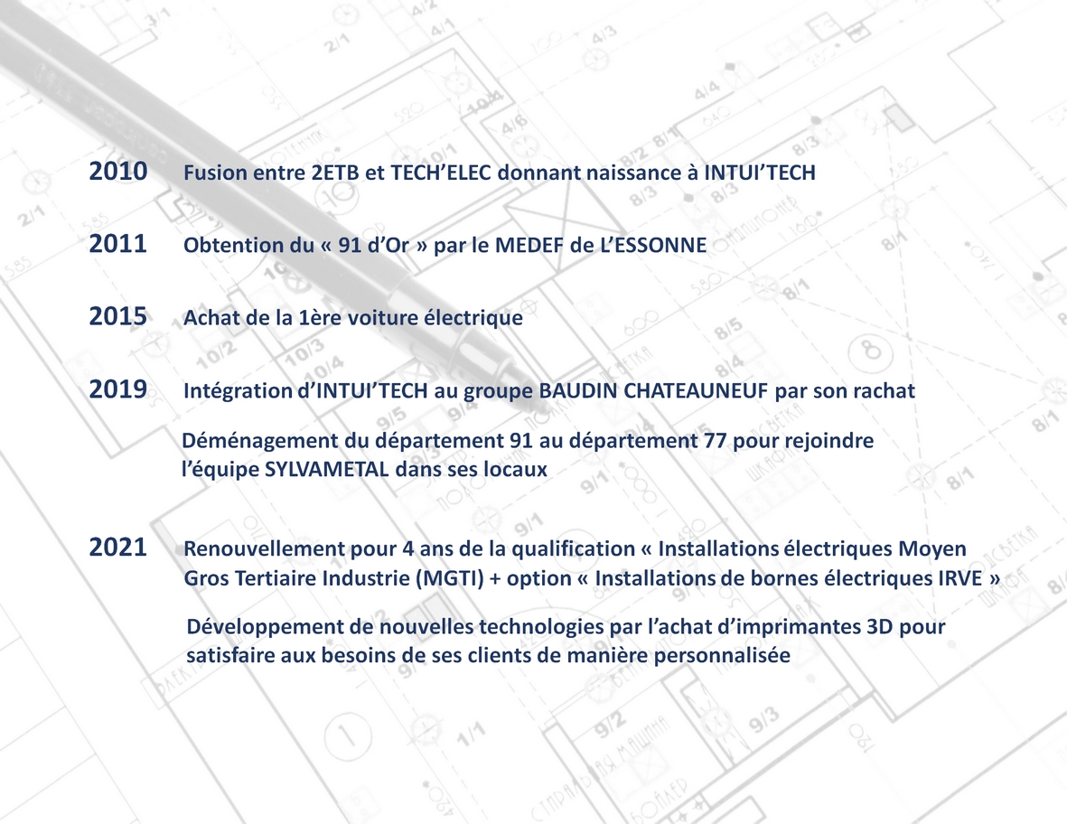 Notre Histoire - Intuitech Entreprise d’Electricité général